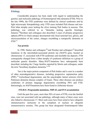 Frontotemporal dementia 2018 | PDF