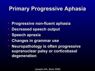 Frontotemporal Dementia: An Overview | PPT
