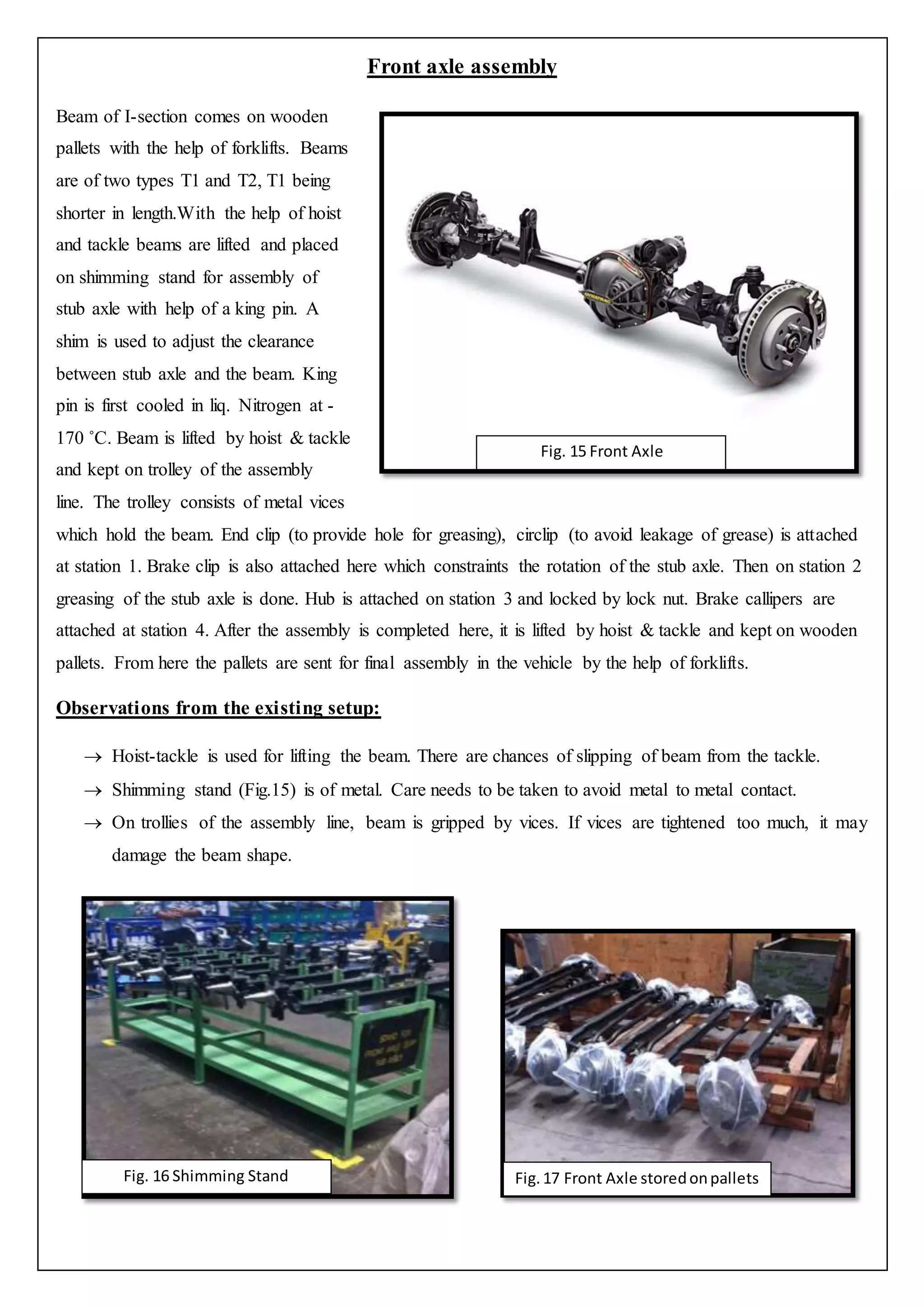 Internship Report on Material Handling and Machinery | DOCX