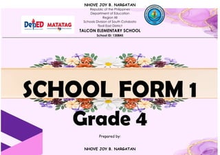 all grade level front page from kinder to 6 | DOCX