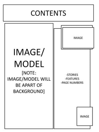 FRONT//CONTENTS PAGE | PPTX