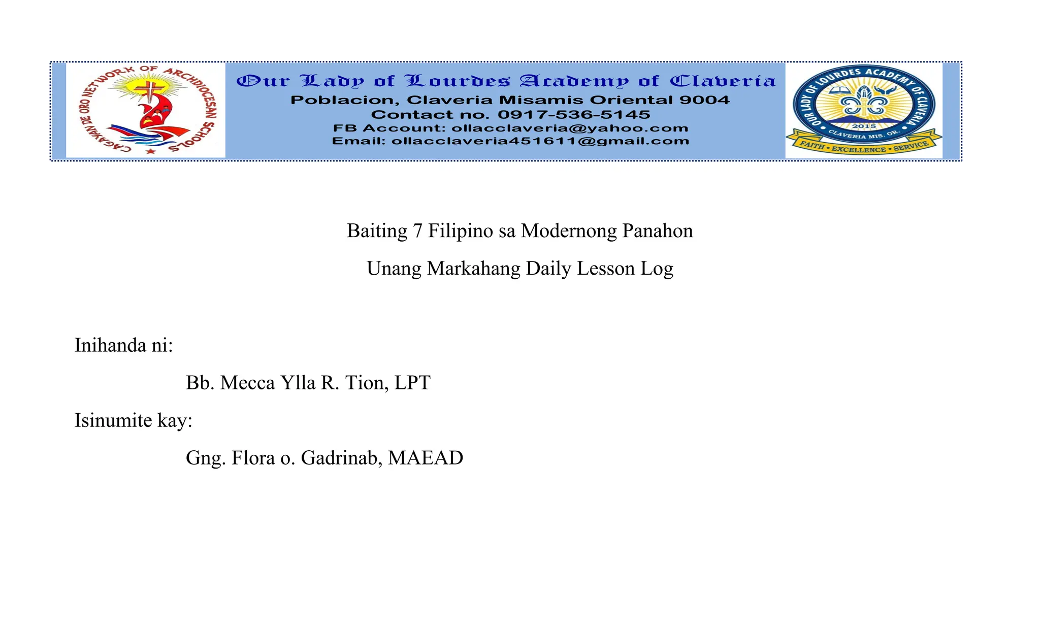 SAMPLE OLLAC grade 7 DLL FRONT PAGE.docx