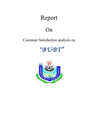 Front page part-Customer Satisfaction analysis on BUBT | DOC ...