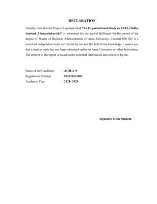 FRONT PAGE ORGANISATION STUDY.docx