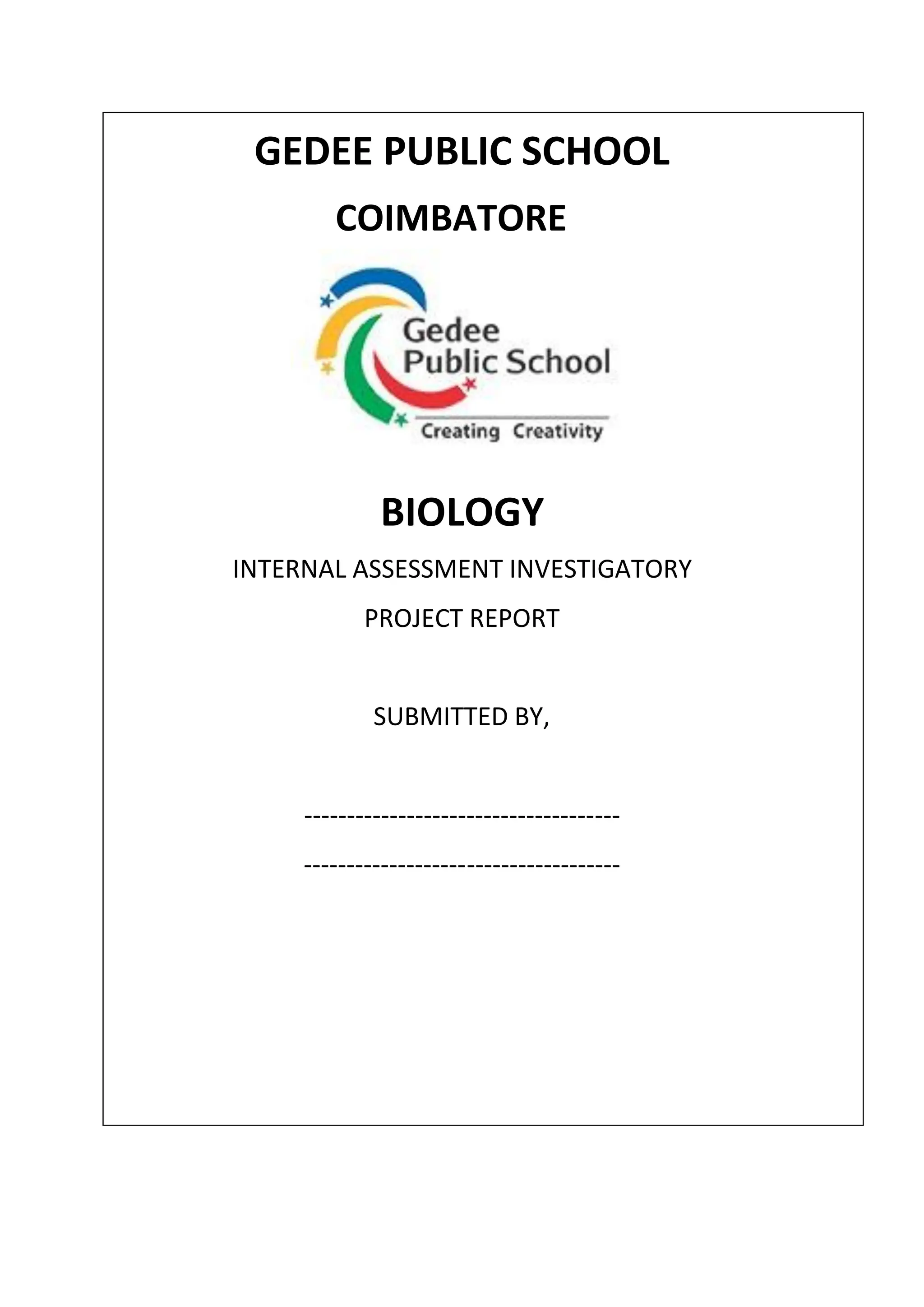 FRONT PAGES.pdf cbse investigatory project | PDF