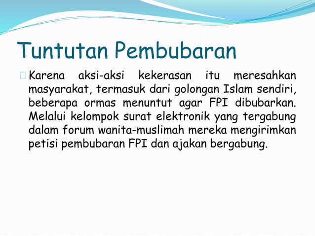 Front pembela islam ( fpi ) | PPT