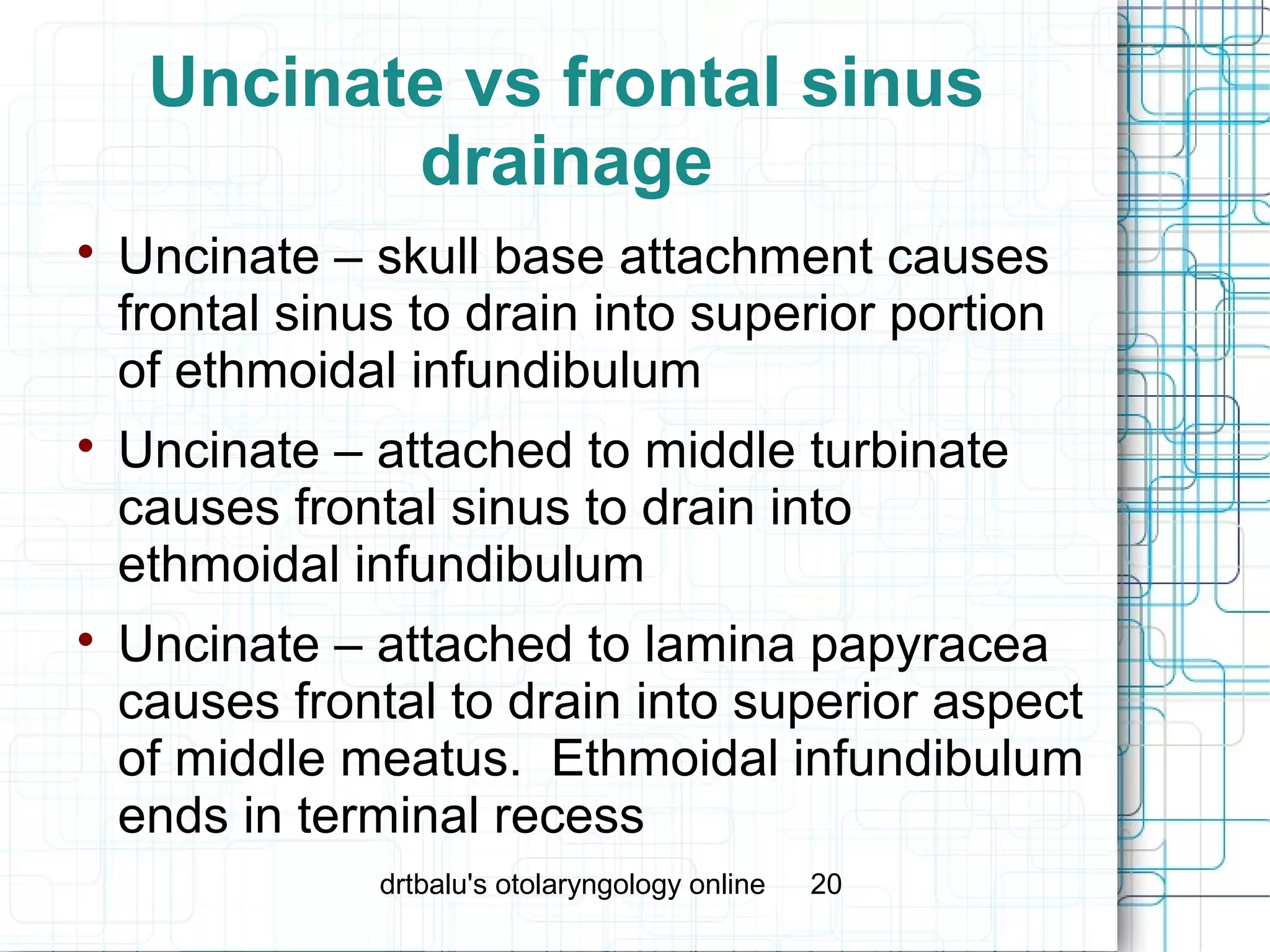 Radiological anatomy of frontal sinus | PPT
