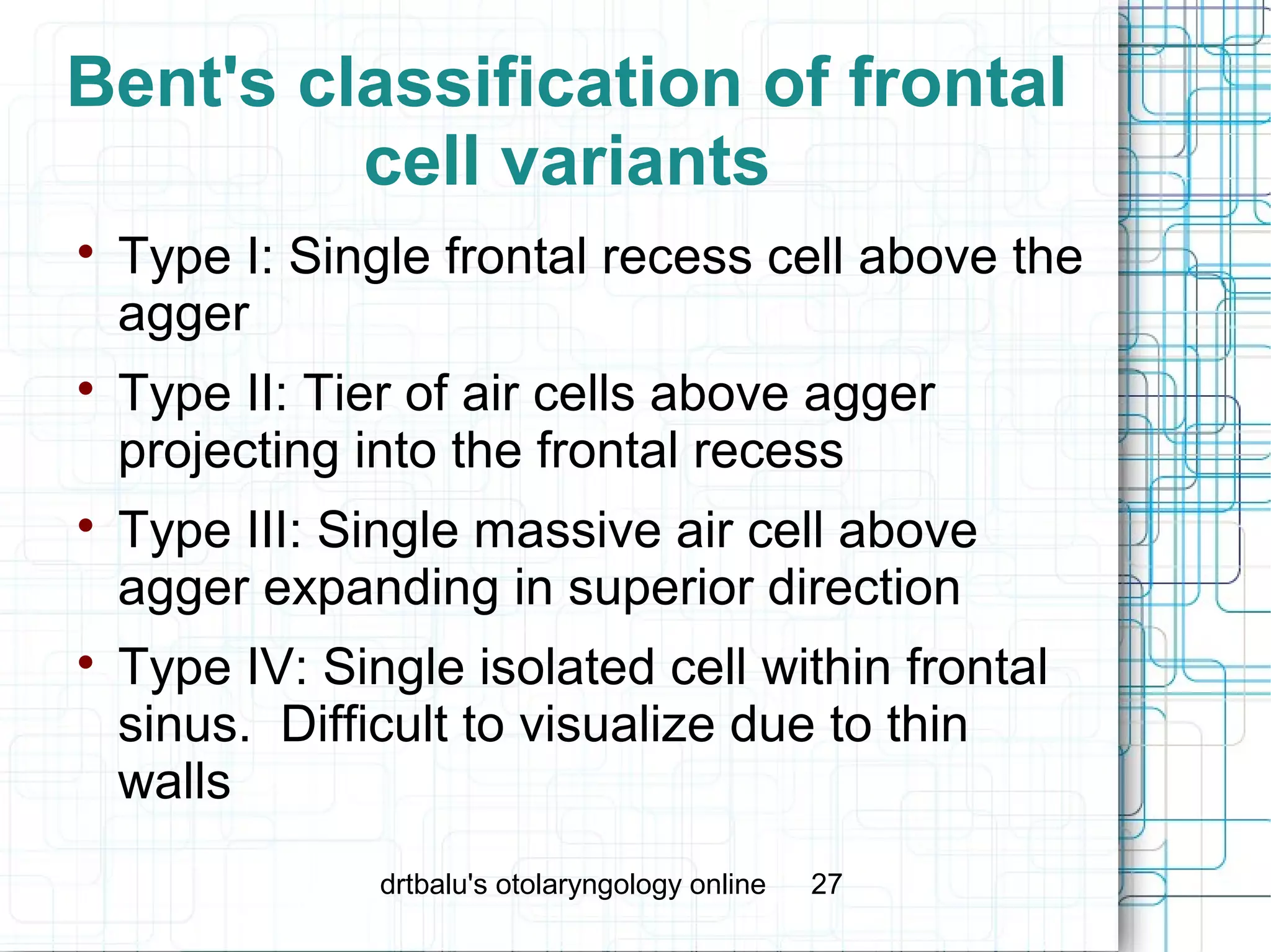 Radiological anatomy of frontal sinus | PPT