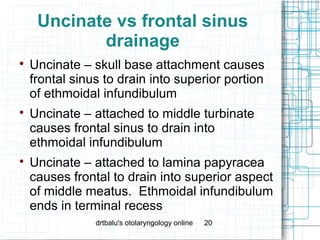 Radiological anatomy of frontal sinus | PPT