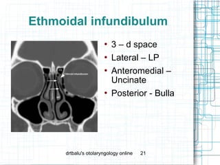 Radiological anatomy of frontal sinus | PPT