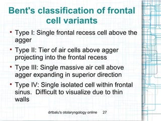 Radiological anatomy of frontal sinus | PPT