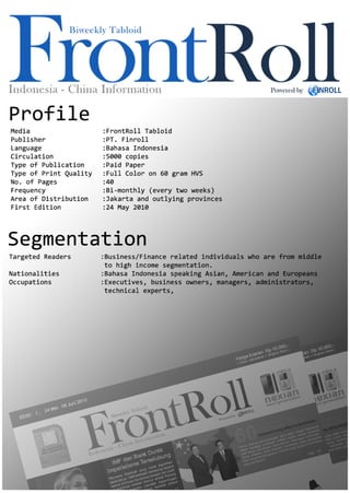 Front roll mediakit | PDF