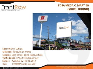 Front Row Media Billboard Sites (Current) | PDF
