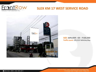Front Row Media Billboard Sites (Current) | PDF