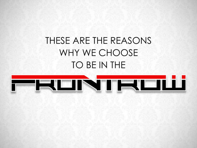 Frontrow Business Presentation | PPTX