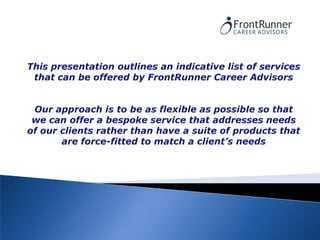 FrontRunner - Overall Presentation | PDF