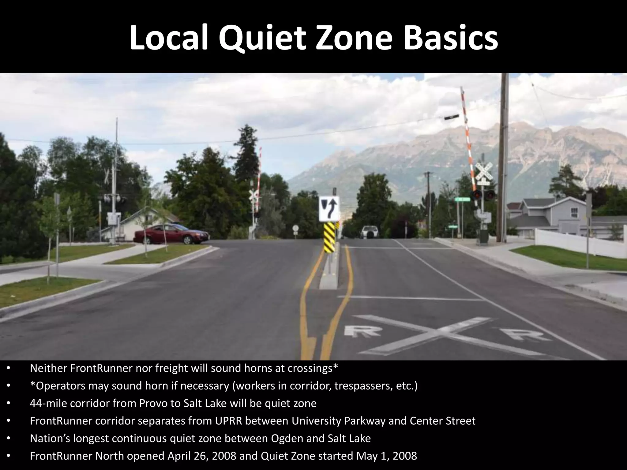 FrontRunner South Quiet Zone Overview | PPT