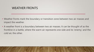 FRONTS AND AIR MASSES.pptx | Weather | Science