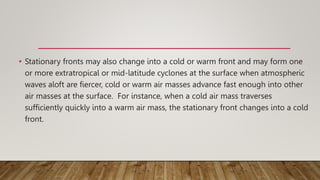 FRONTS AND AIR MASSES.pptx | Weather | Science