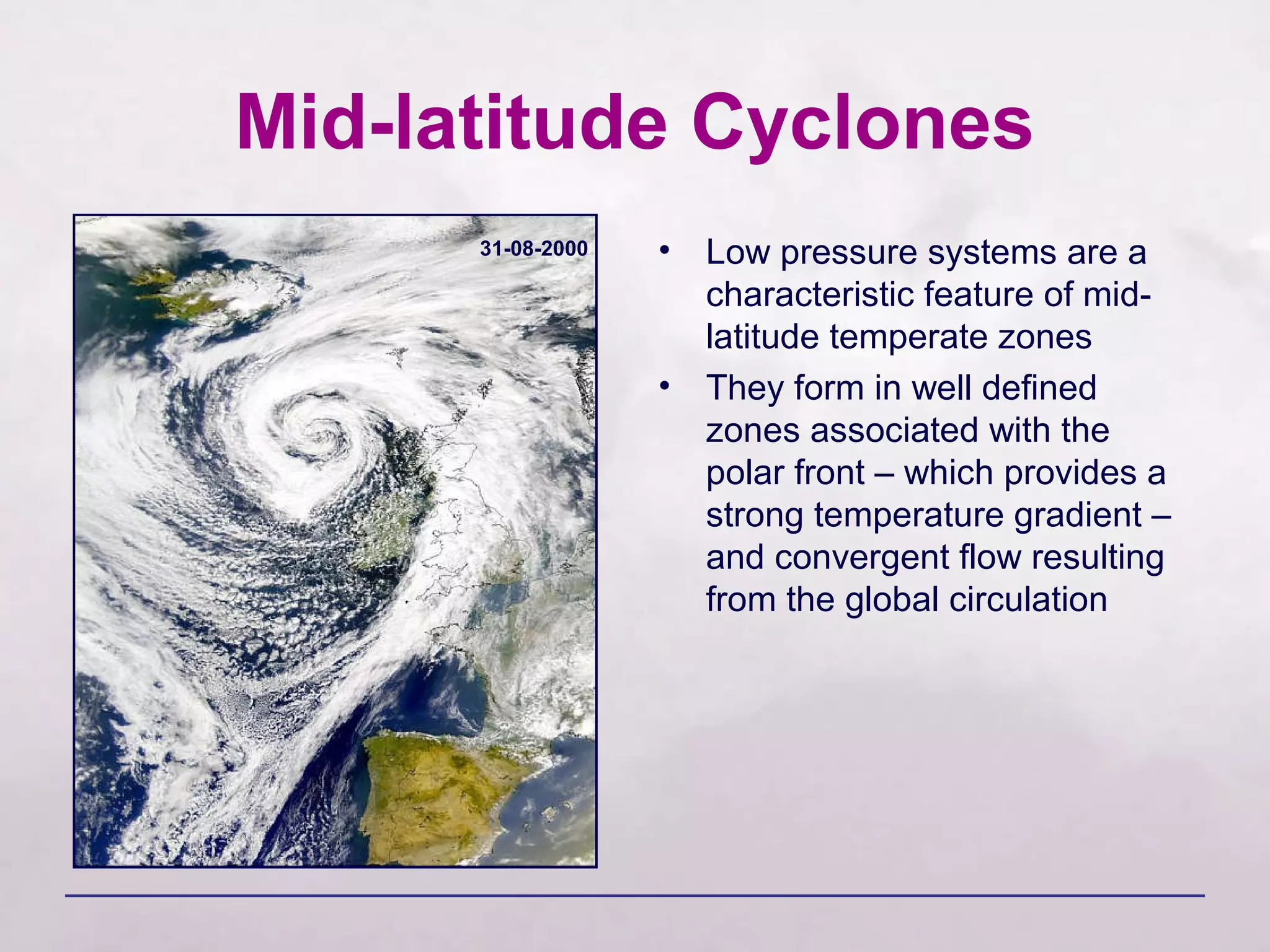 Fronts and Mid-latitude Cyclones | PPT
