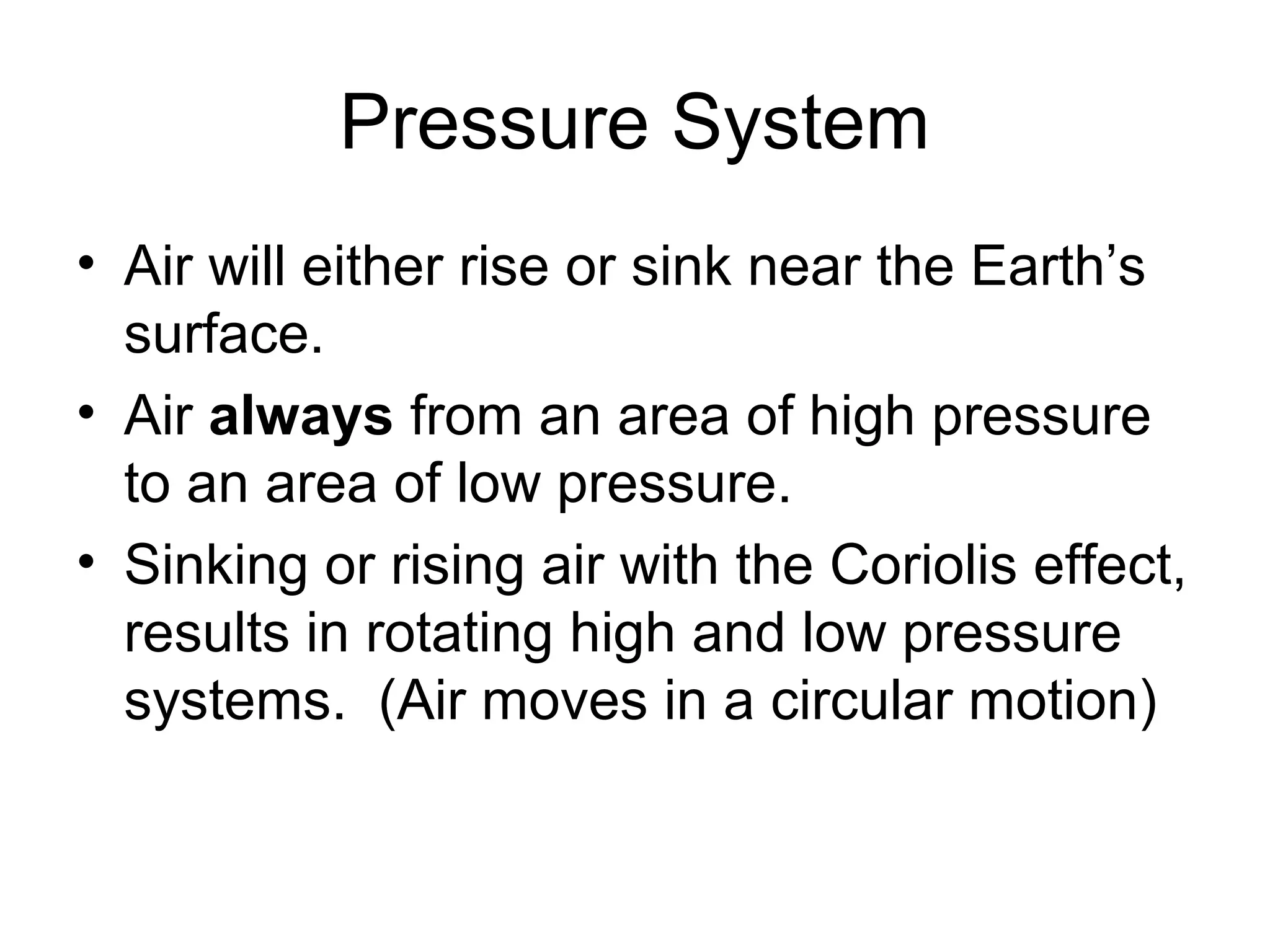 Fronts and pressure system notes of doom! | PPT