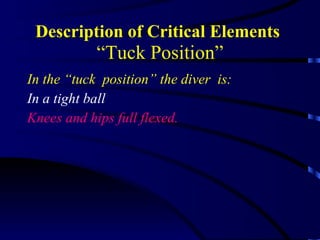 Front Somersault Tuck Position | PPT