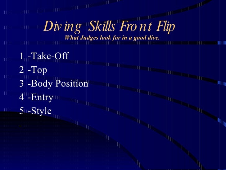 Front Somersault Tuck Position