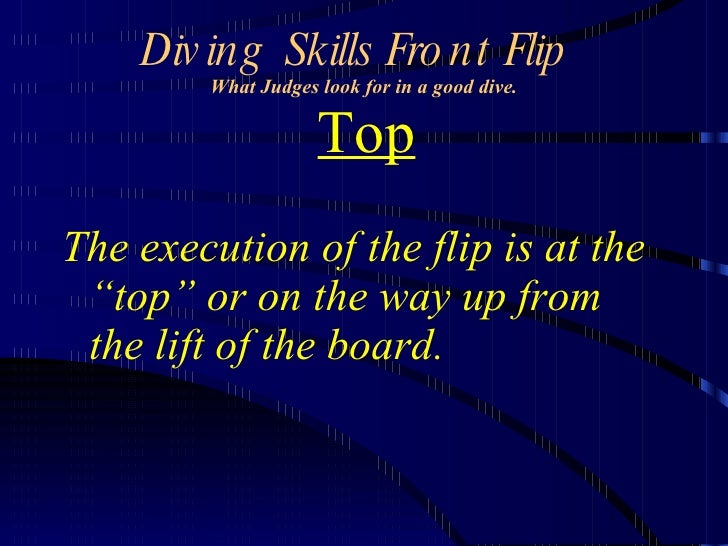 Front Somersault Tuck Position