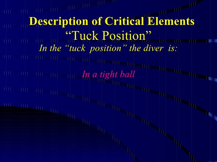 Front Somersault Tuck Position