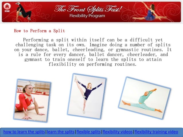 Front Splits Fast how to perform a split | PPT | Free Download