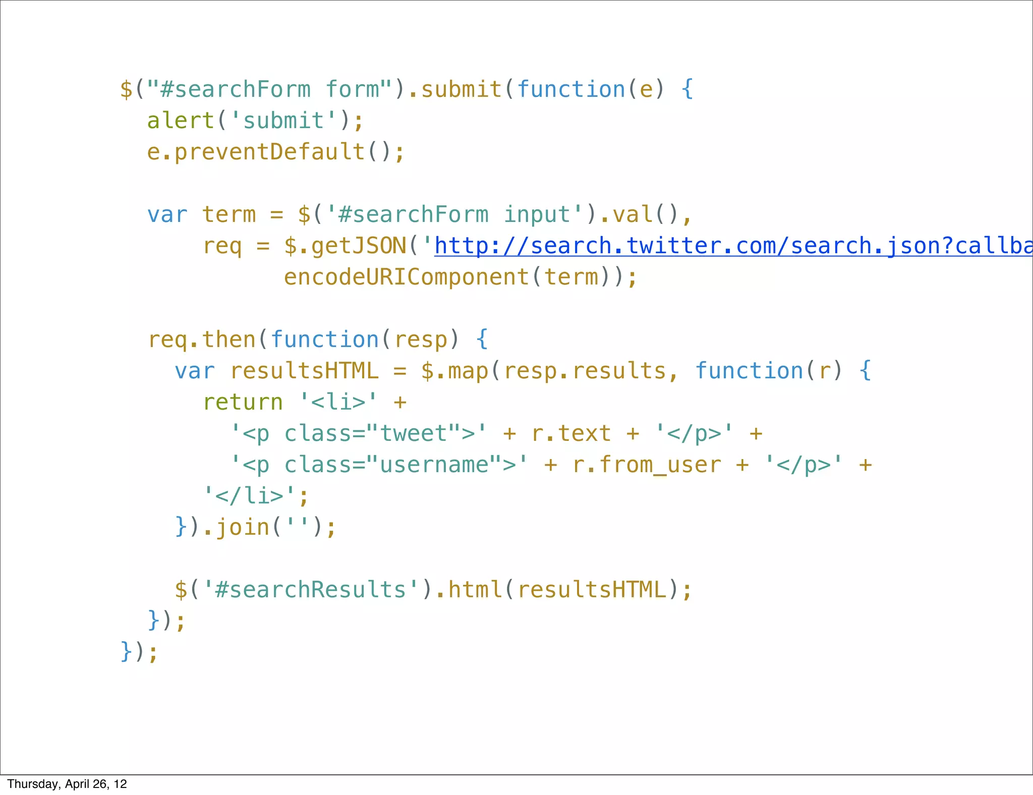 Beyond the DOM: Sane Structure for JS Apps | PDF