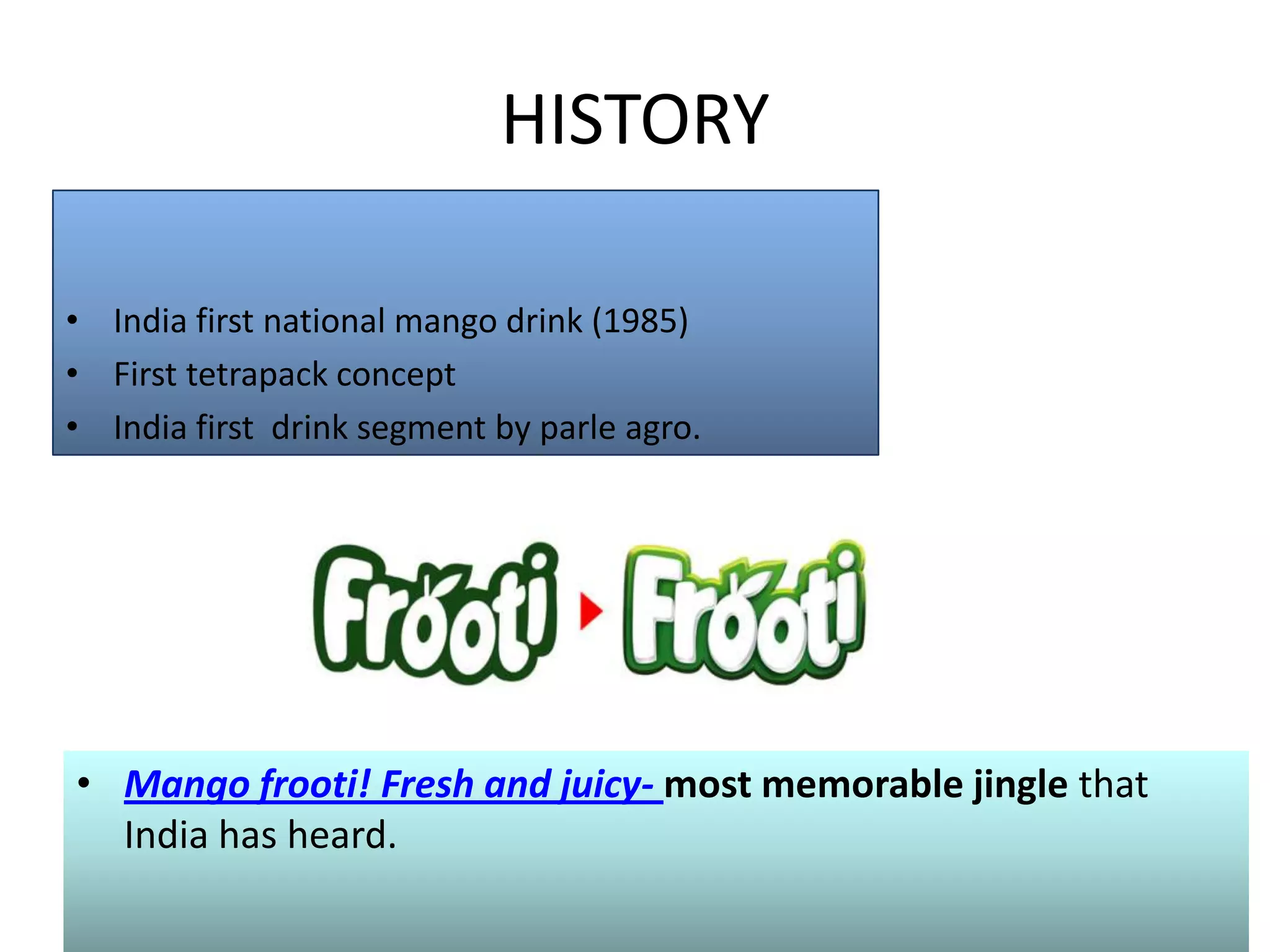 Frooti | PPTX