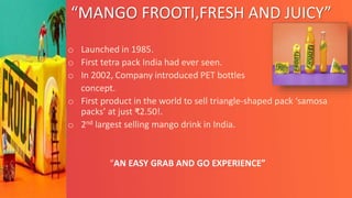 Market Analysis of FROOTI, PARLE AGRO | PPT