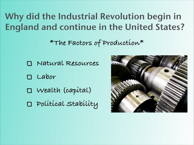Frosh U.S. Industrial Revolution Intro | PPT