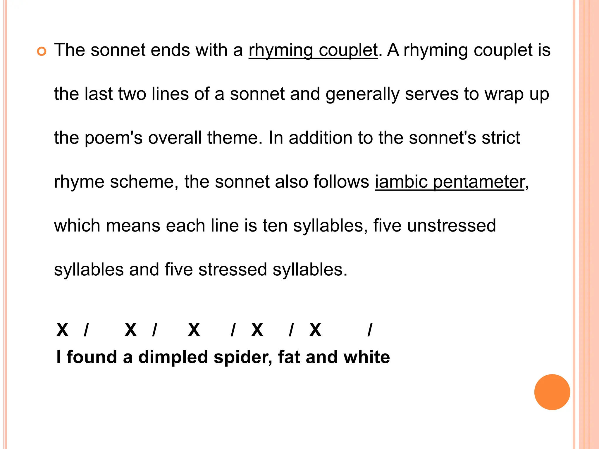Robert Frost's Famous Poem Design: A Sonnet | PPT