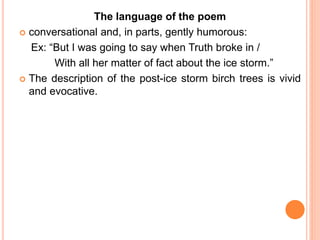 Robert Frost's Famous Poem Design: A Sonnet | PPTX