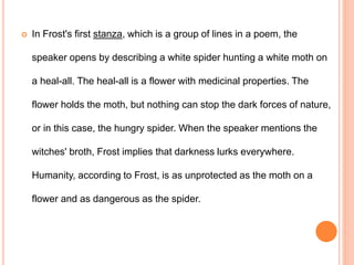 Robert Frost's Famous Poem Design: A Sonnet | PPT