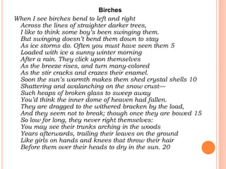 Robert Frost's Famous Poem Design: A Sonnet | PPTX