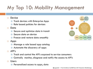 Mobility Managment: Manage the growth of mobilization of the enterprise ...