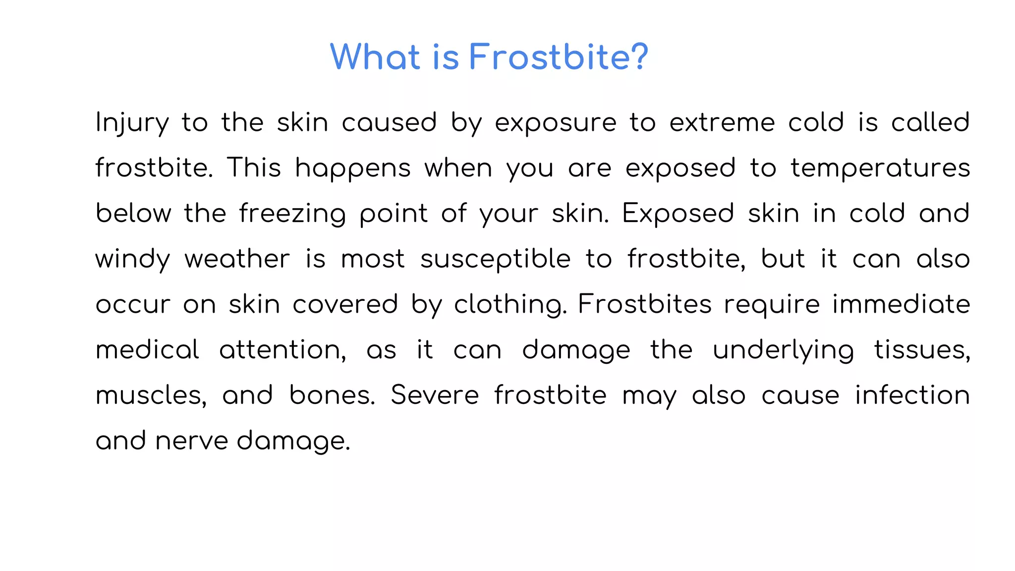 Frostbite | PDF