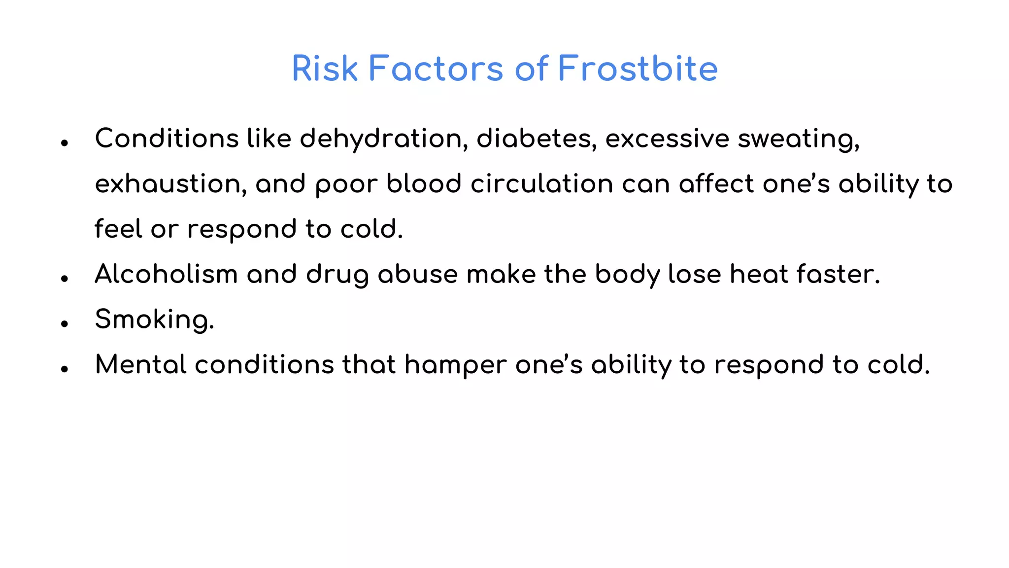 Frostbite | PDF