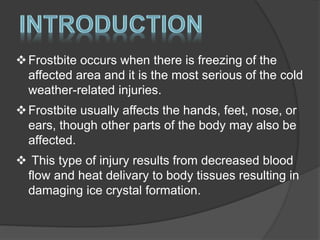 Frost bite | PPTX
