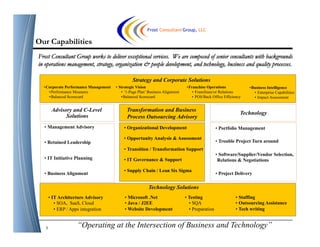 Frost Cg Corporate Presentation | PDF