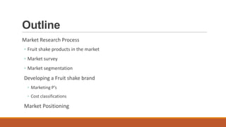 Consumption behavior of fruit shake drinkers in Quezon City | PPTX