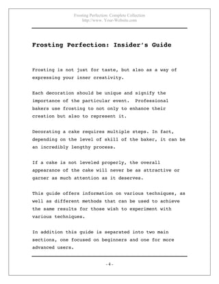 Frosting Perfection | PDF