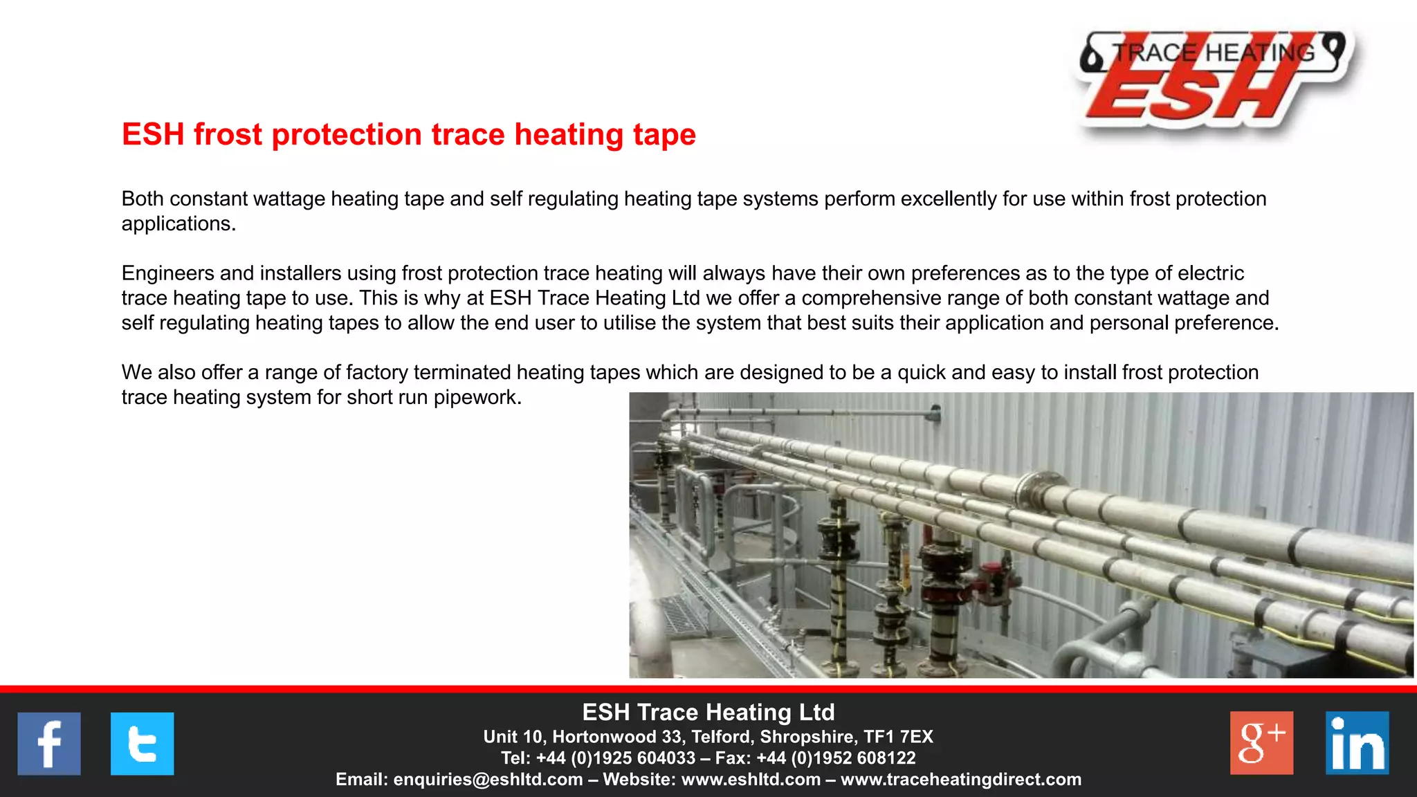 Frost Protection Trace Heating | PDF