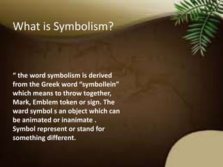 Frost's symbolism ppt | PPT