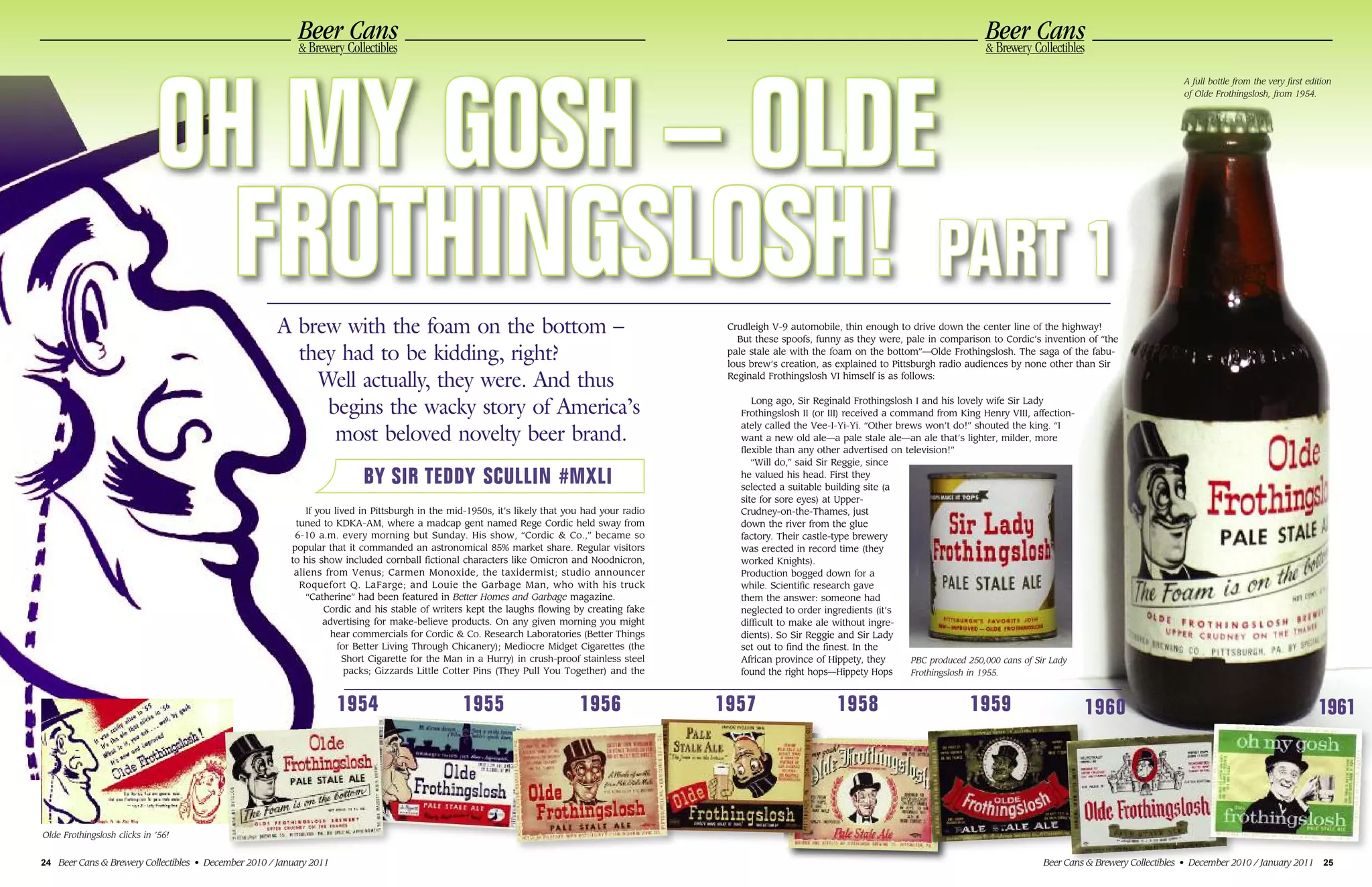 Olde Frothingslosh Backgound | PDF | Alcoholic Beverages | Food & Drink