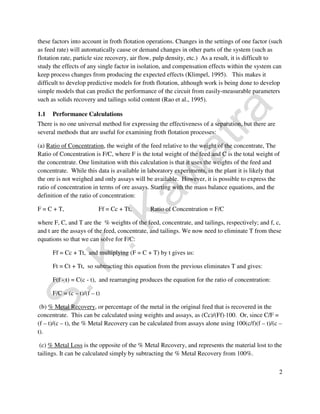 Froth flotation | PDF