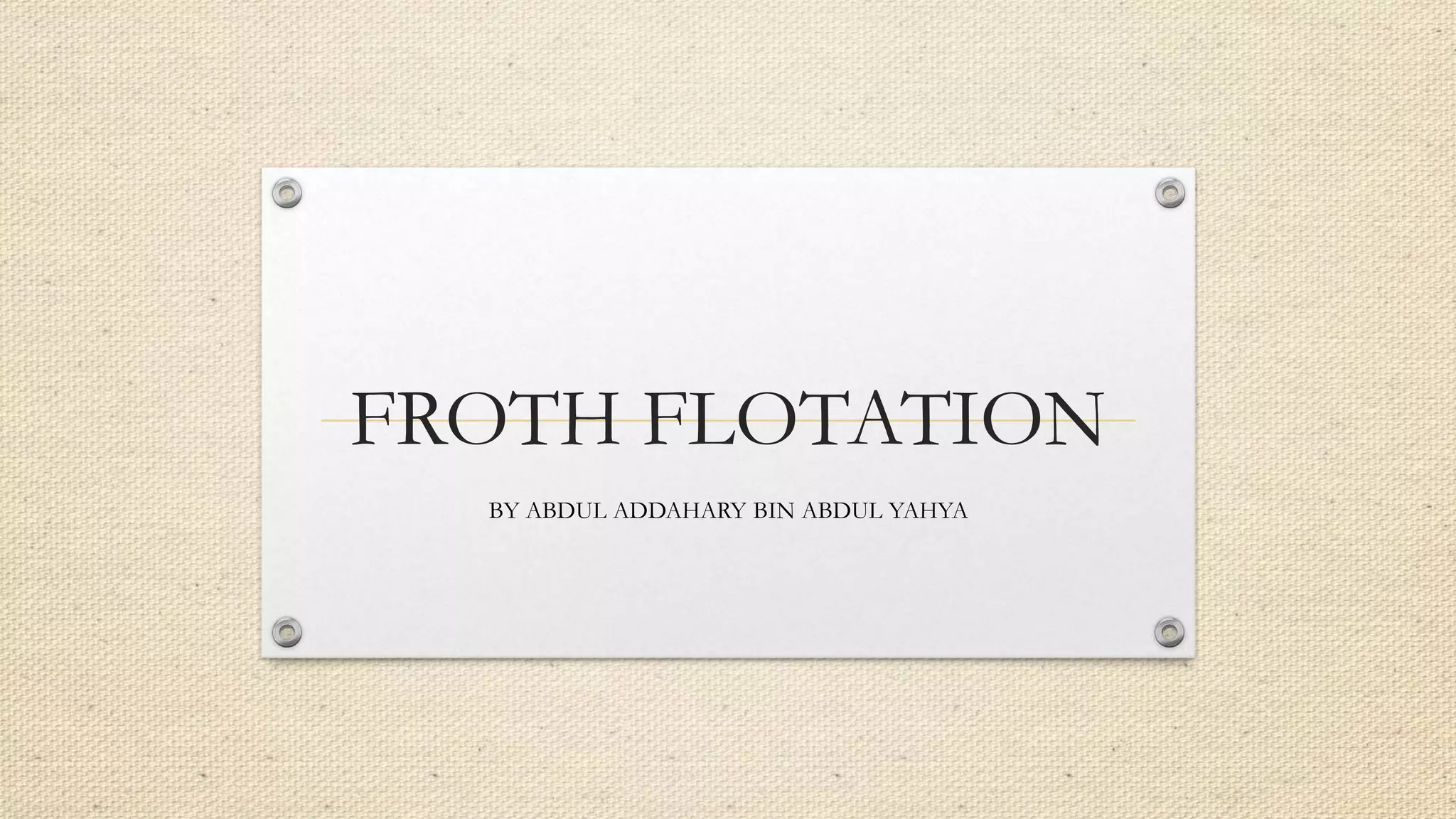 Froth+flotation | PPTX